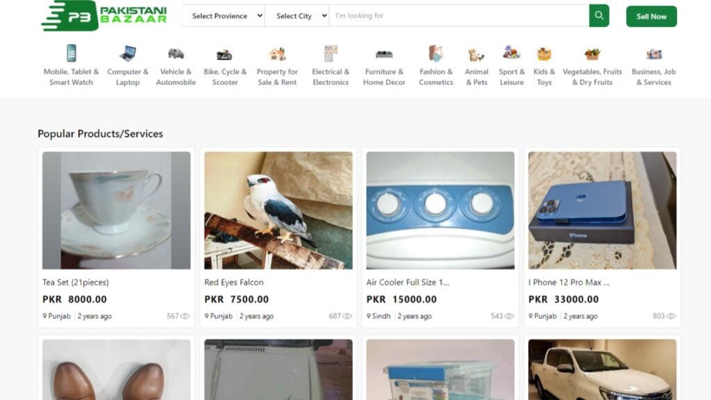 Pakistani Bazaar Marketplace | Portfolio — Augury Tech